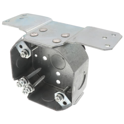 FBS415S - Arlington FBS415S - 1-1/2" Steel Octagon Ceiling Box w/ Bracket