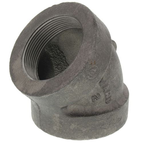FCI45-2 - Ward FCI45-2 - 2" Black 45° Cast Iron Steam Elbow