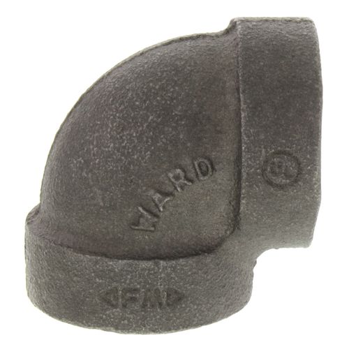 FCI90-1 - Ward FCI90-1 - 1" Black 90° Cast Iron Steam Elbow