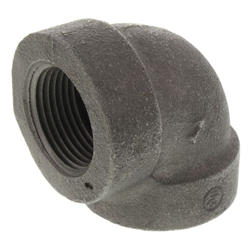 FCI90-1 - Ward FCI90-1 - 1" Black 90° Cast Iron Steam Elbow