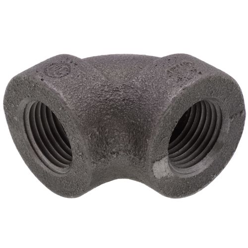 FCI90-1/2 - Ward FCI90-1/2 - 1/2" Black Cast Iron Steam 90° Elbow