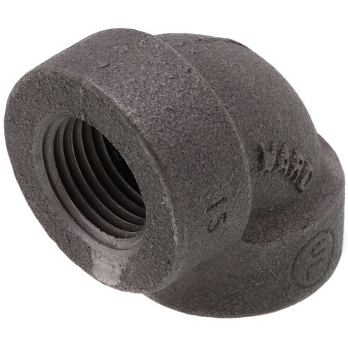 FCI90-1/2 - Ward FCI90-1/2 - 1/2" Black Cast Iron Steam 90° Elbow