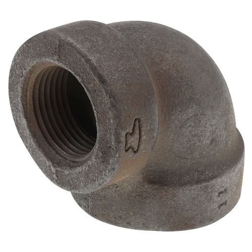 FCI90-1X3/4 - Ward FCI90-1X3/4 - 1" x 3/4" Black Cast Iron Steam 90° Elbow