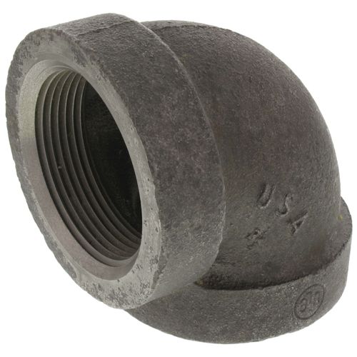 FCI90-2-1/2 - Ward FCI90-2-1/2 - 2-1/2" Black Cast Iron Steam 90° Elbow