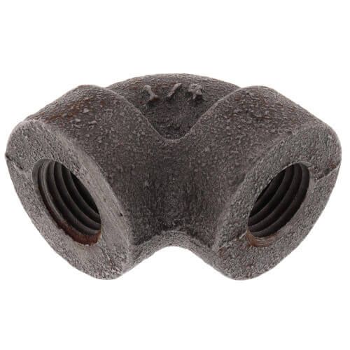 0300000403 - Anvil 0300000403 - 3/8" Black Cast Iron Steam 90° Elbow
