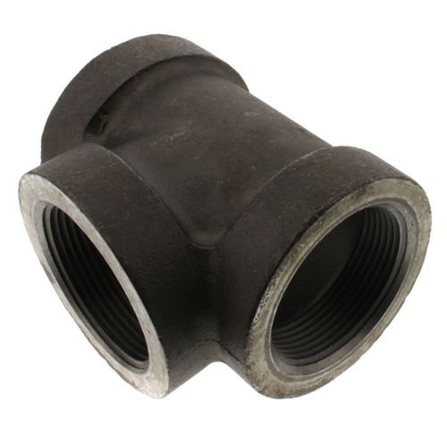 FCITE2-1/2 - Ward FCITE2-1/2 - 2-1/2" Black Cast Iron Steam Tee