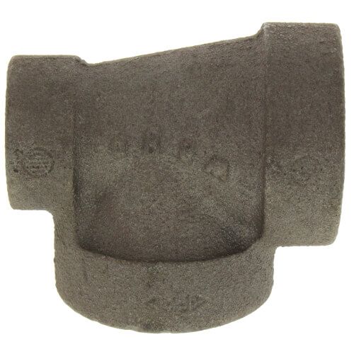 FCITE2X1/2X2 - Ward FCITE2X1/2X2 - 2" x 1/2" x 2" Black Cast Iron Steam Tee