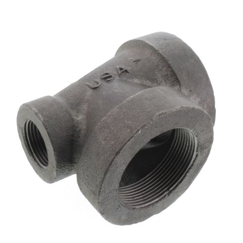 FCITE2X1X2 - Ward FCITE2X1X2 - 2" x 1" x 2" Black Cast Iron Steam Tee