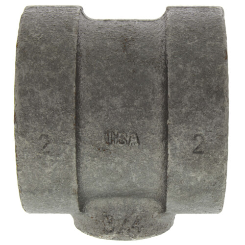 FCITE2X2X3/4 - Ward FCITE2X2X3/4 - 2" x 2" x 3/4" Black Cast Iron Steam Tee