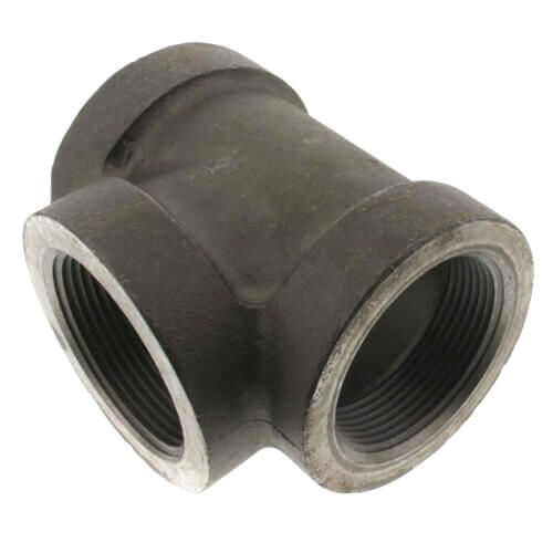 FCITE6 - Ward FCITE6 - 6" Black Cast Iron Steam Tee