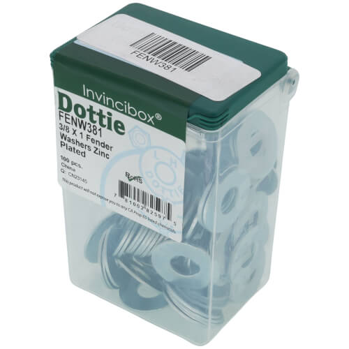 FENW381 - LH Dottie FENW381 - 3/8" x 1" Fender Washer (Pack of 100)