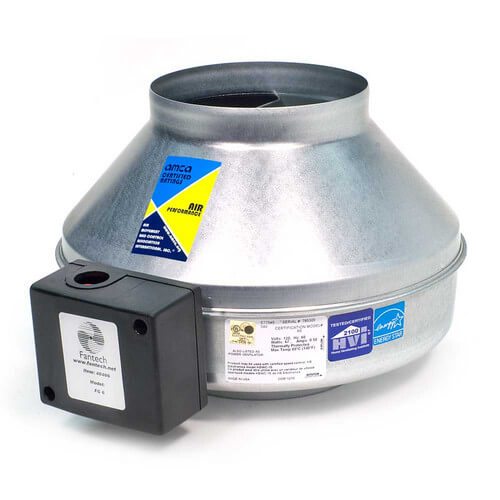 FG4-230 - Fantech FG4-230 - FG Series Round Inline Exhaust Fan, 4" Duct ...