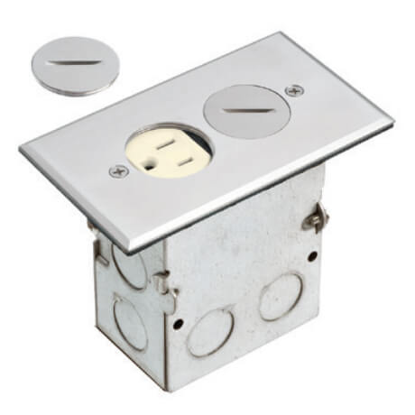 FLB5321NL - Arlington FLB5321NL - 1-Gang Floor Box Kit w/ Two Threaded ...