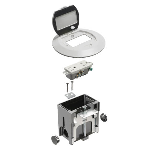 FLBAFR101W - Arlington FLBAFR101W - 1-Gang Round Non-Metallic ...