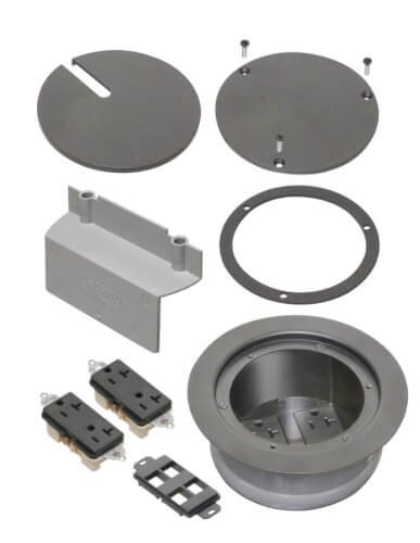 FLBC5570BL - Arlington FLBC5570BL - Recessed Floor Box Cover Kit w/ 2 ...