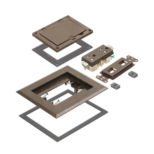 FLBC8510BR - Arlington FLBC8510BR - 1-Gang Non-Metallic Floor Box Cover ...