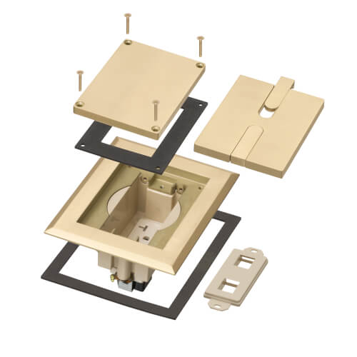 FLBC8518MB - Arlington FLBC8518MB - 1-Gang Recessed Floor Box Cover ...