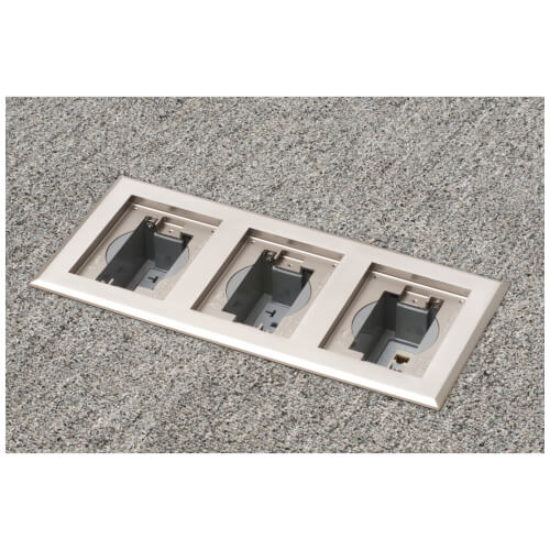 FLBC8538NL - Arlington FLBC8538NL - 3-Gang Recessed Floor Box Cover ...