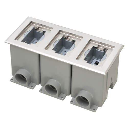 FLBC8538NL - Arlington FLBC8538NL - 3-Gang Recessed Floor Box Cover ...