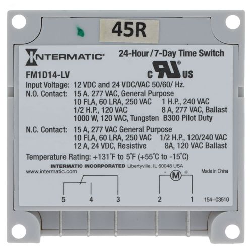 FM1D14-LV-U - Intermatic FM1D14-LV-U - One Channel Electronic Time ...