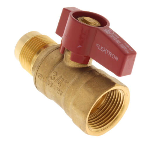 FTGV-58R34F - Everflow FTGV-58R34F - 5/8" Flare x 3/4" FIP Gas Ball Valve