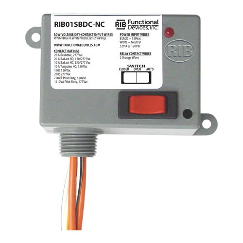 RIB01SBDC-NC - Functional Devices RIB01SBDC-NC - Enclosed Dry Contact ...