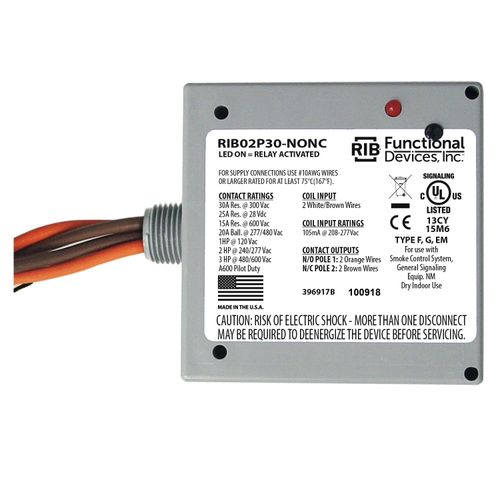 RIB02P30-NONC - Functional Devices RIB02P30-NONC - Enclosed Power Relay ...