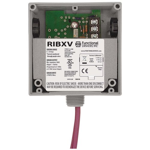 RIBXV - Functional Devices RIBXV - Current Transducer, 0-30A, Analog, 0 ...