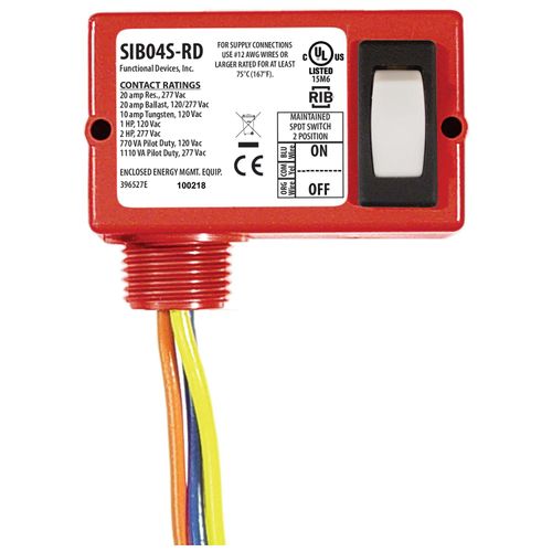 SIB04S-RD - Functional Devices SIB04S-RD - Switch, 20A, 2 Position ...