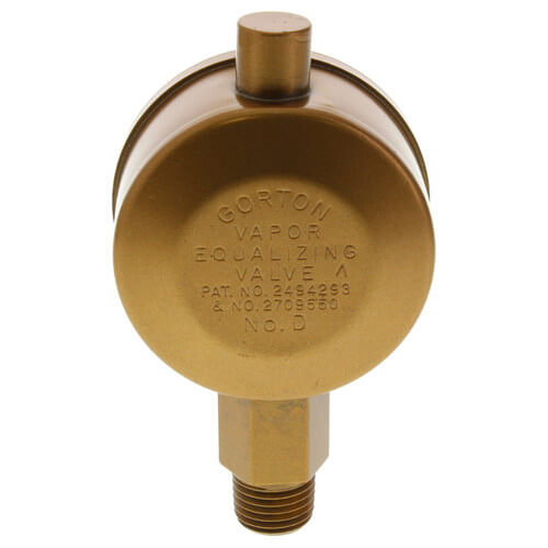 GDS4 - Gorton GDS4 - Gorton No. D, 1/4" Straight Vapor Equalizing Valve