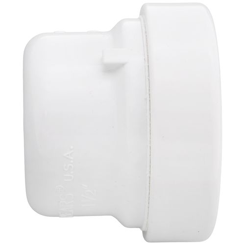 GL447-015 - GL447-015 - 1-1/2" PVC GripLoc Cap w/ EPDM O-Ring (White)