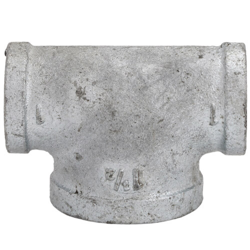 GMBT1001 - Everflow GMBT1001 - 1" x 1" x 1-1/2" Galvanized Bull Head Tee