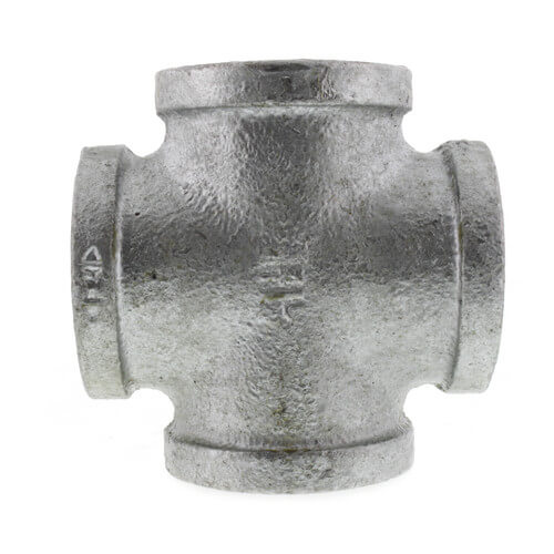 GMCR0112 - Everflow GMCR0112 - 1-1/2" Galvanized Malleable Cross