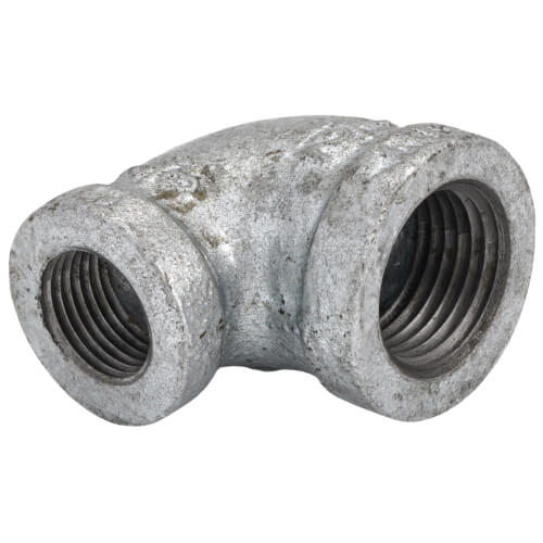 GMRL0122 - Everflow GMRL0122 - 1/2" x 3/8" Galvanized Malleable Reducing Elbow