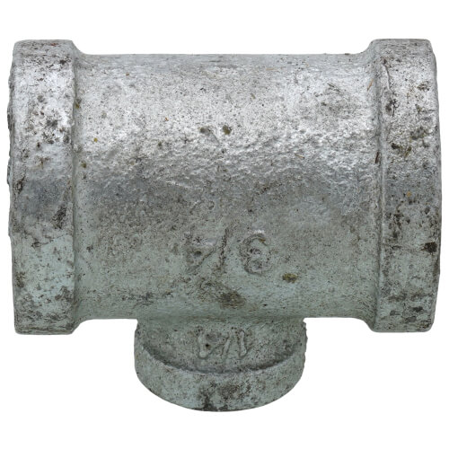 GMRT0340 - Everflow GMRT0340 - 3/4" x 3/4" x 1/4" Galvanized Reducing Tee