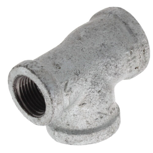 GMRT0345 - Everflow GMRT0345 - 3/4" x 1/2" x 3/4" Galvanized Reducing Tee