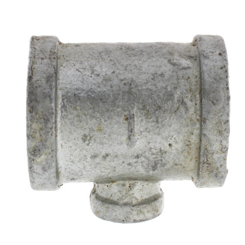 GMRT1000 - Everflow GMRT1000 - 1" x 1" x 1/4" Galvanized Reducing Tee