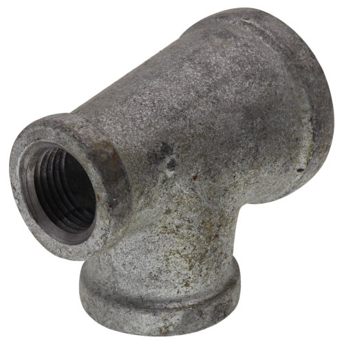 GMRT1004 - Everflow GMRT1004 - 1" x 1/2" x 3/4" Galvanized Reducing Tee