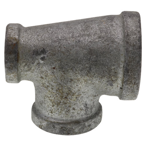 GMRT1004 - Everflow GMRT1004 - 1" x 1/2" x 3/4" Galvanized Reducing Tee