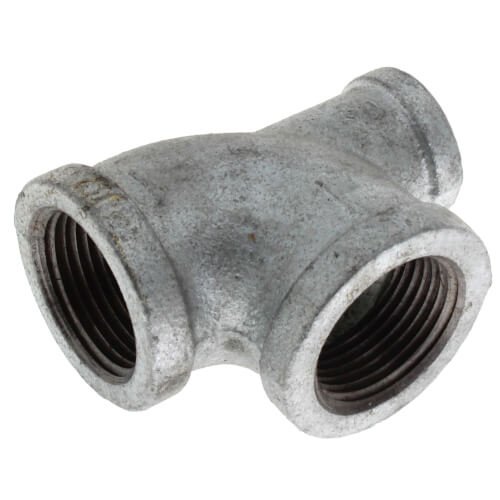 GMRT1005 - Everflow GMRT1005 - 1" x 1/2" x 1" Galvanized Reducing Tee