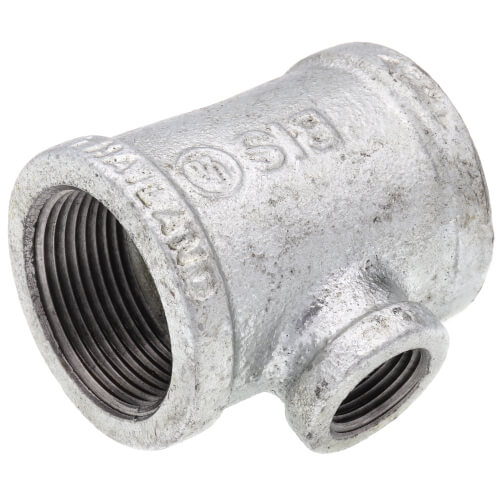 GMRT1401 - Everflow GMRT1401 - 1-1/4" x 1-1/4" x 1/2" Galvanized Reducing Tee