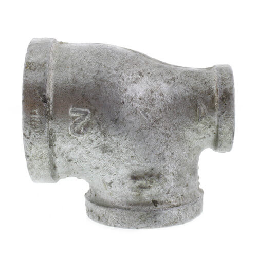 GMRT2010 - Everflow GMRT2010 - 2" x 1" x 1-1/2" Galvanized Reducing Tee