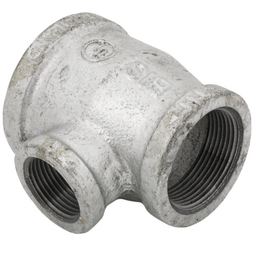 GMRT2017 - Everflow GMRT2017 - 2" x 1-1/2" x 1" Galvanized Reducing Tee