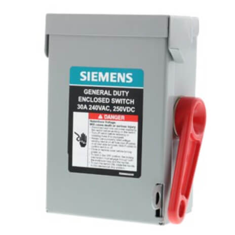 GNF221A - Siemens GNF221A - 30A Low-Voltage VBII Double-Break Enclosed ...