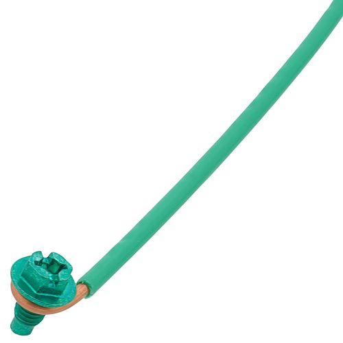 GP1250 - LH Dottie GP1250 - 12-1/2" Solid 12AWG Ground Pigtail w/ Hex ...