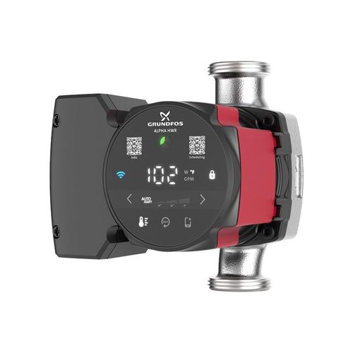 92603113 - Grundfos 92603113 - ALPHA HWR 15-29 SU/T High-Efficiency Hot Water ECM Circulator