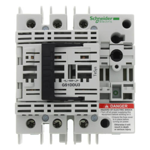GS1DDU3 - Square D GS1DDU3 - TeSys GS, Switch Disconnecter Fuse, 3P ...