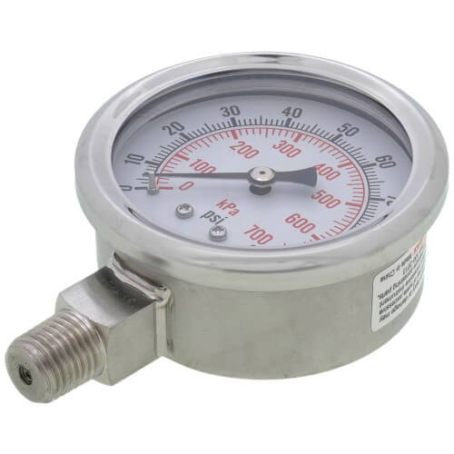 GSS25-100-BMS - Bluefin GSS25-100-BMS - 2-1/2" Dial Stainless Steel ...