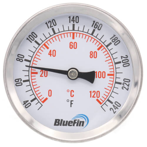 GTH25-50SST - Bluefin GTH25-50SST - 2.5" Snap Well Thermometer w/ 1/2 ...