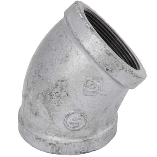 GV45E200C - Bluefin GV45E200C - 2" Galvanized Malleable 45° Elbow